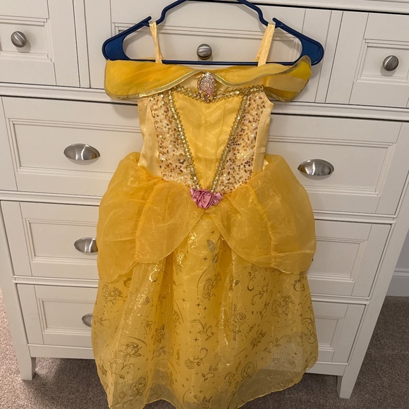 Disney | Costumes | Disney Girls Belle Dress Up Halloween Costume ...
